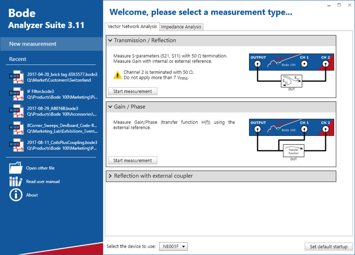 Bode Analyzer Suite - control your Bode 100 | OMICRON Lab