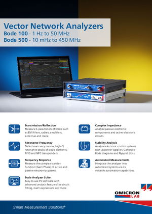 Vector Network Analyzer - Bode 500 | OMICRON Lab