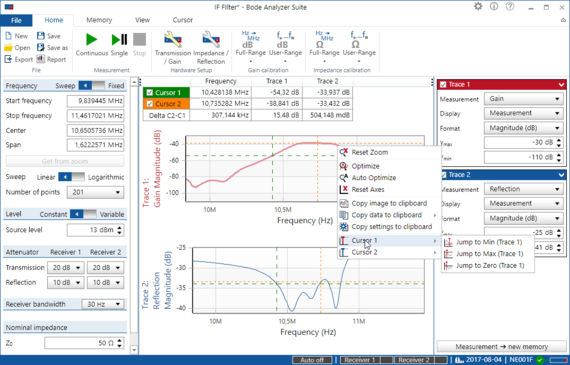 Bode Analyzer Suite - control your Bode 100 | OMICRON Lab